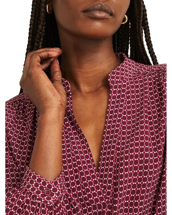 HOBBS LONDON Mila Blouse - Red Multi