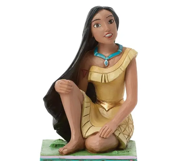 JIM SHORE Disney Traditions Pocahontas Personal Ity Pose 4in - One-color