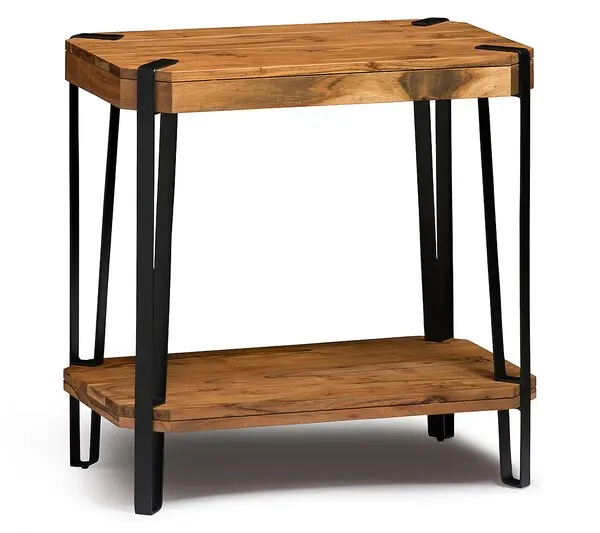 ALATERRE FURNITURE Ryegate Natural Live Edge En D Table - One-color