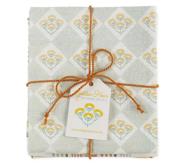 DESIGN IMPORTS Set/3 Cozy Days Kitchen Towels