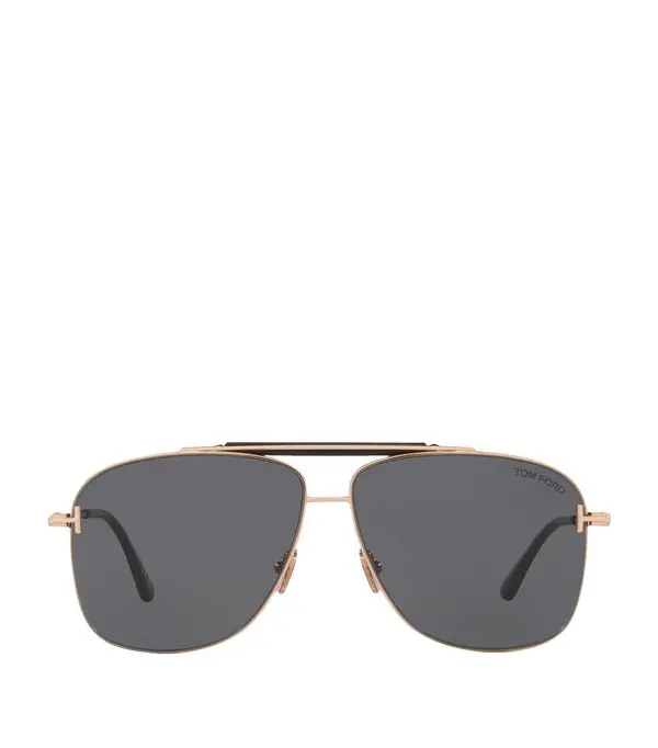 TOM FORD Jaden Aviator Sunglasses - Silver