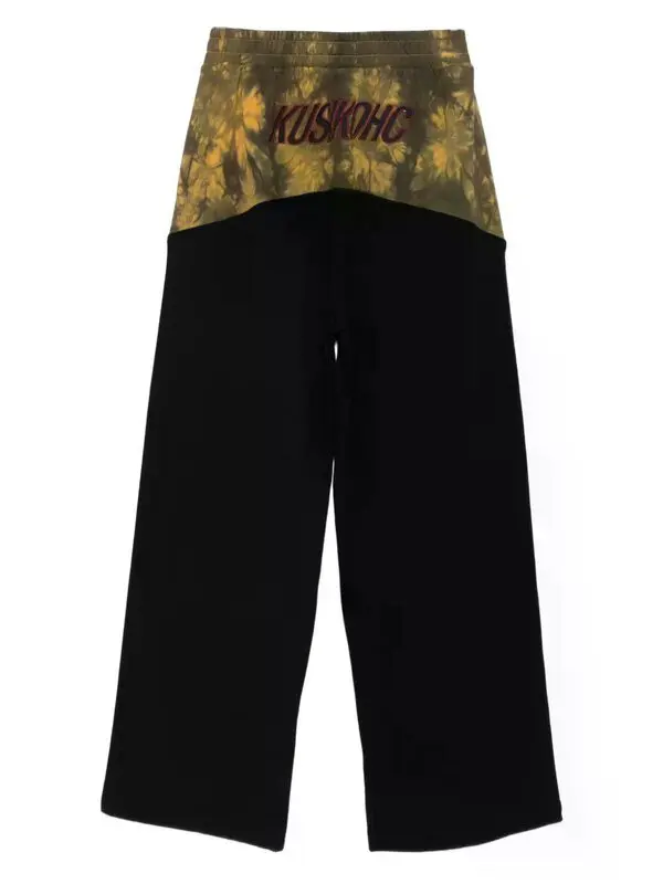 KUSIKOHC Rider Tie-dye Panel Sweatpants