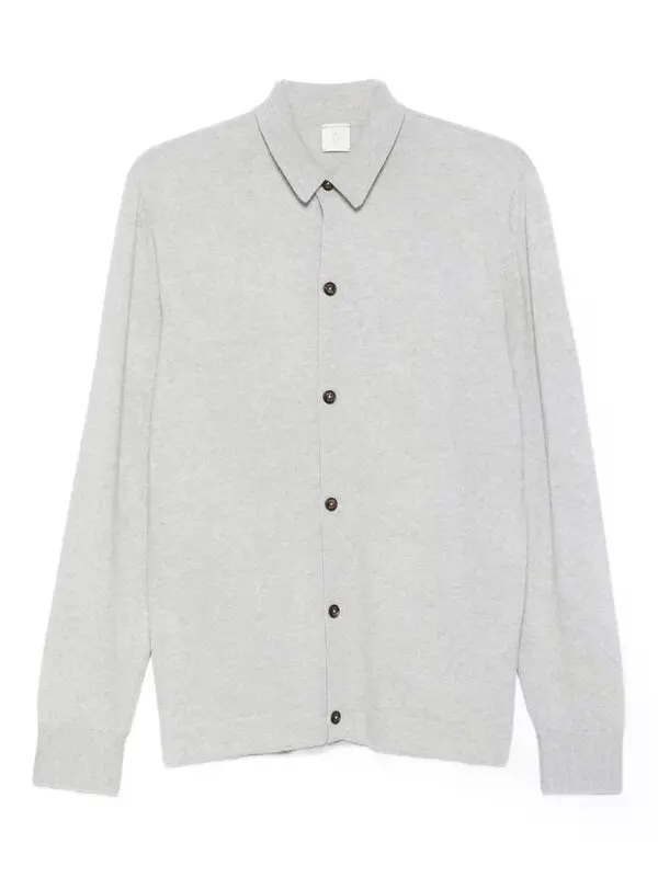 Eleventy Button-down Wool Shirt