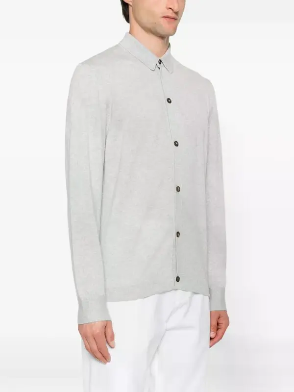 Eleventy Button-down Wool Shirt
