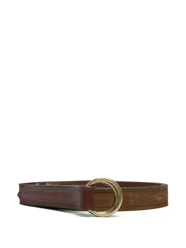 Eleventy Leather Ring-buckle Belt - Brown