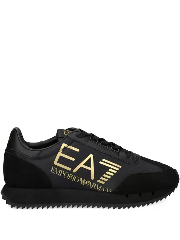 EA7 Logo-detail Lace-up Sneakers