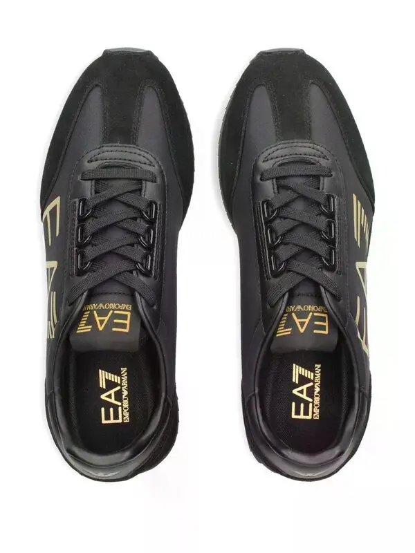 EA7 Logo-detail Lace-up Sneakers
