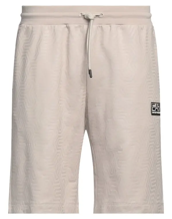EA7 Athletic French Terry Shorts - Beige