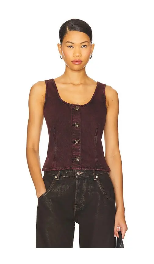 Rag & Bone Poppy Top - Burnt Burgundy