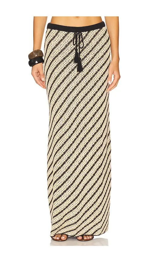 L*Space La Bianca Skirt - Tip The Scales Stripe
