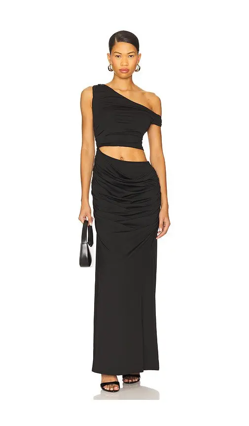 SNDYS. Rikke Jersey Maxi Dress - Black