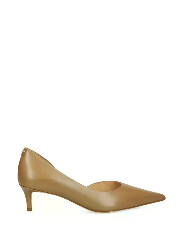 Michael Kors Kitten-heel Pointed-toe Pumps - Brown