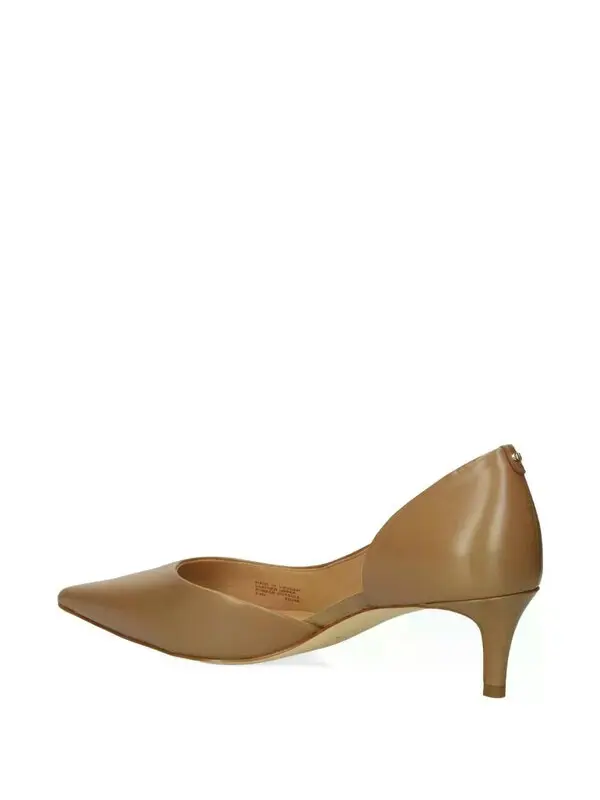 Michael Kors Kitten-heel Pointed-toe Pumps - Brown