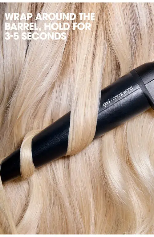 GHD Chronos Curve Conical Wand - Black