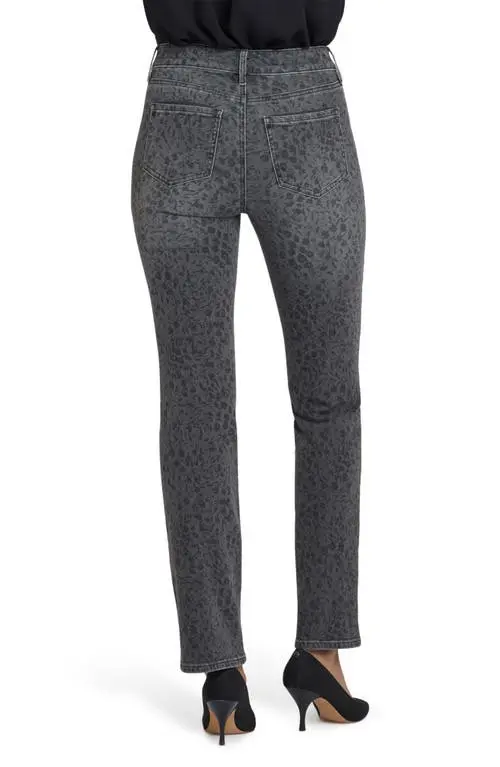 NYDJ Marilyn High-waist Straight-leg Jeans - Grey Daniela Ditsy