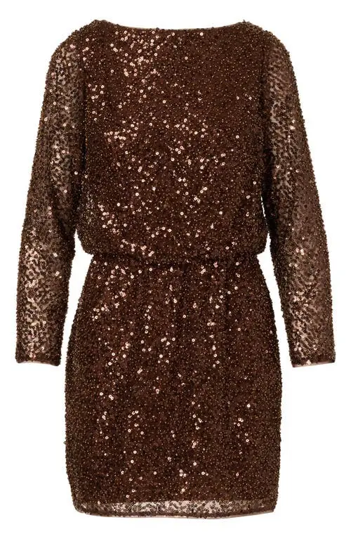 adrianna papell sequin short dress Amazon.com: Adrianna Papell Beaded Short Dress Navy/Blush 2 : Clothing,  Shoes & Jewelry