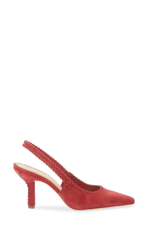 Cinq À Sept Suki Whipstitch Slingback Pumps - Bordeaux