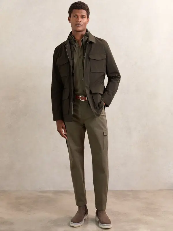 REISS Bryson Removable-gilet Safari Jacket