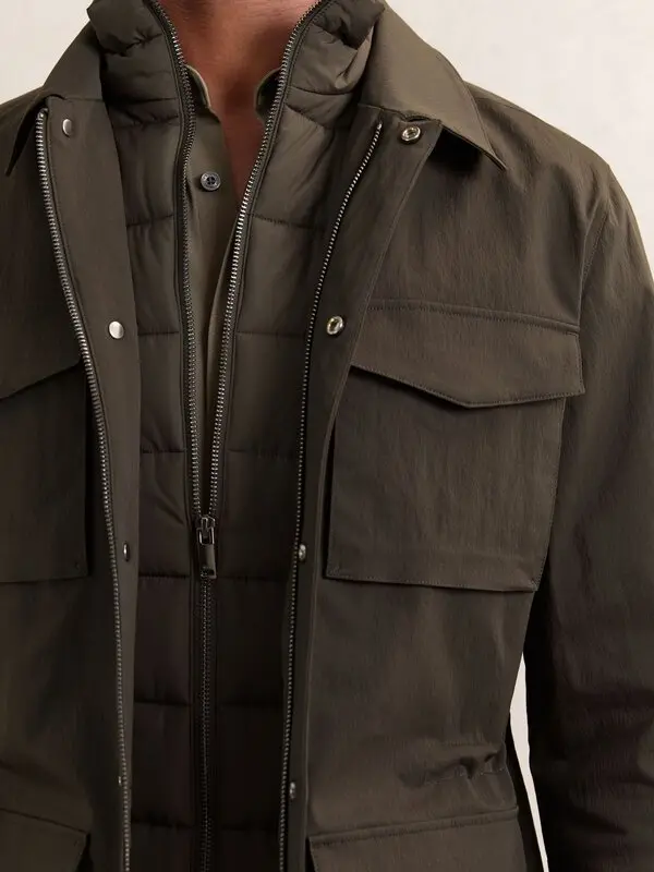 REISS Bryson Removable-gilet Safari Jacket