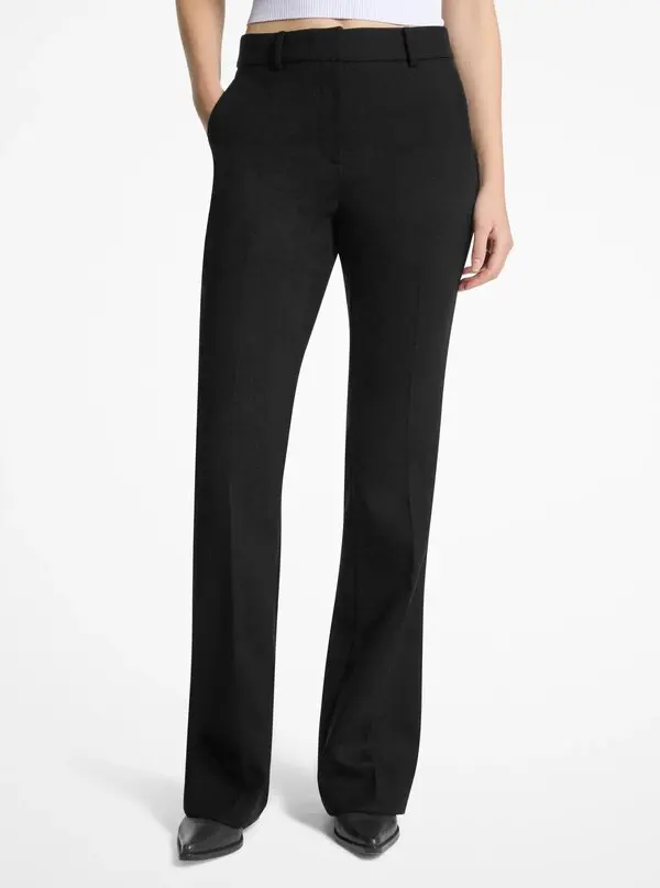 Michael Kors Bootcut Stretch Wool-blend Trousers