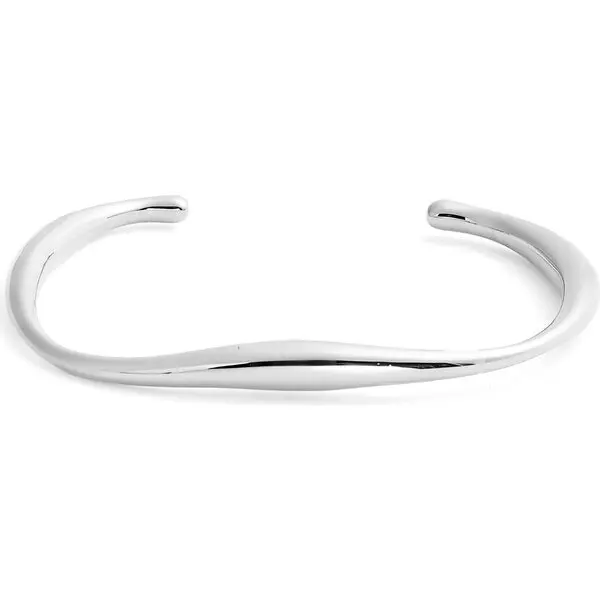 Nordstrom Waterproof Wavy Cuff Bracelet - Silver