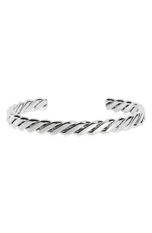 Nordstrom Waterproof Twisted Cuff Bracelet - Silver