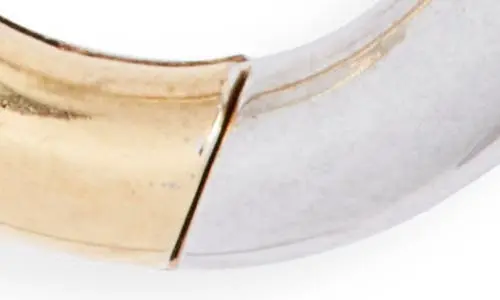 Nordstrom Waterproof Two-tone Oval Hoop Earrings