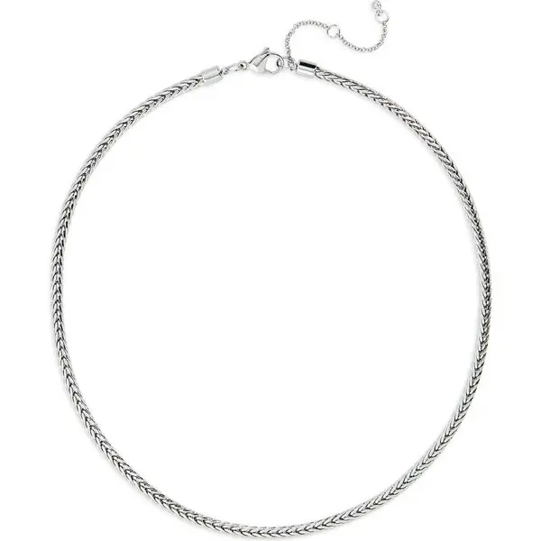 Nordstrom Wheat Chain Necklace - Silver