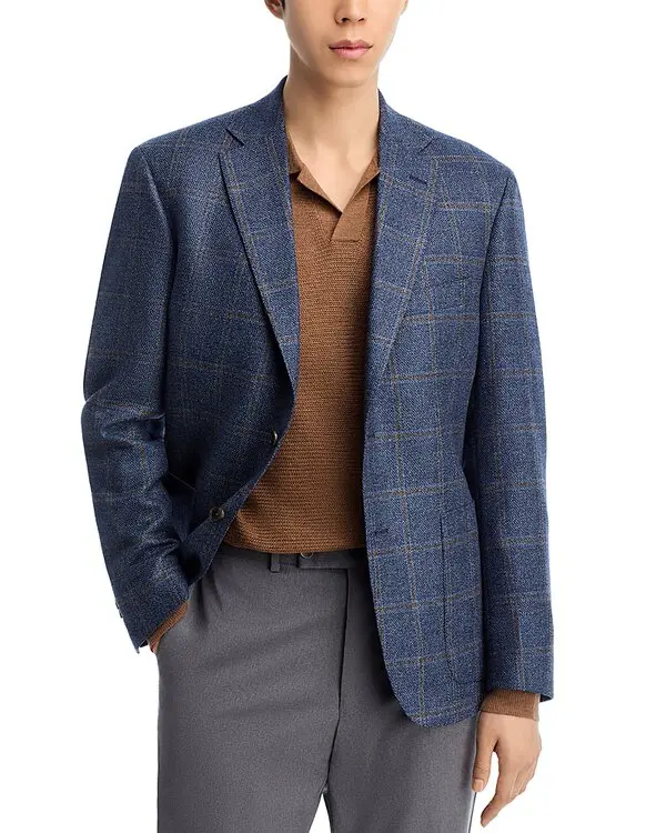 Bloomingdale'S Regular Fit Sport Coat - Light Blue