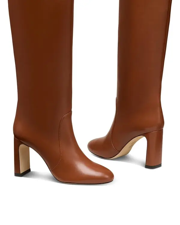 STUART WEITZMAN Babette Tubo 85 Boots - Luxe Saddle