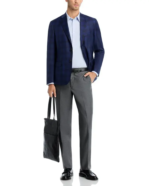 Bloomingdale'S Plaid Regular Fit Sport Coat Exclusive