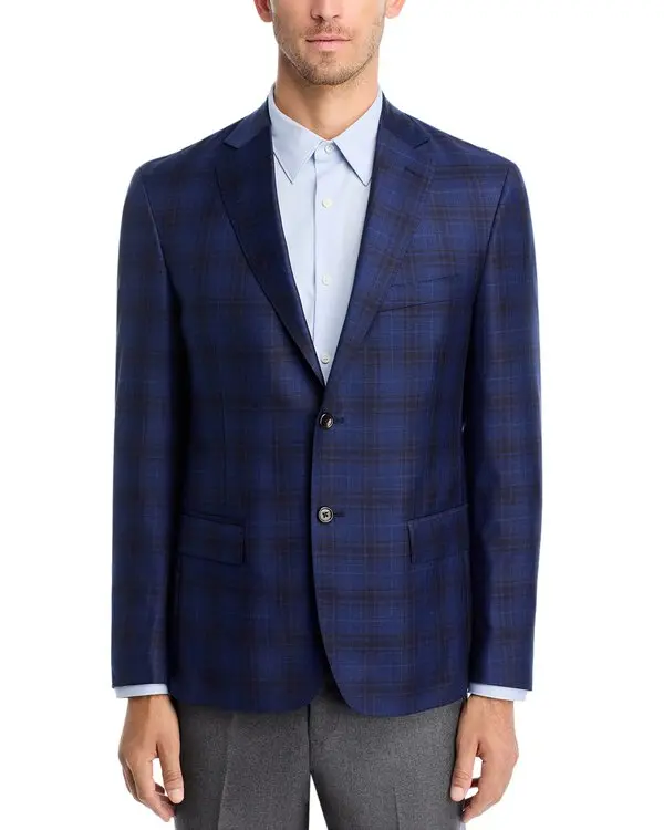 Bloomingdale'S Plaid Regular Fit Sport Coat Exclusive