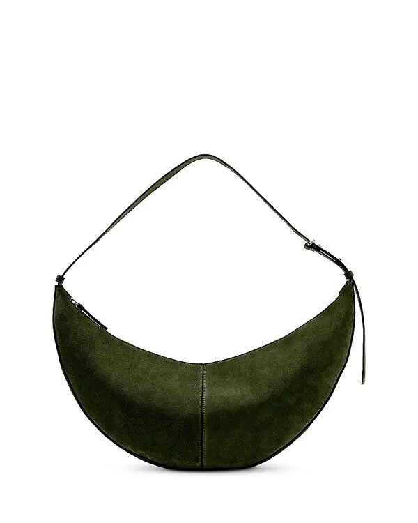Proenza Schouler Soft Suede Hobo Slide Bag - Olive Suede