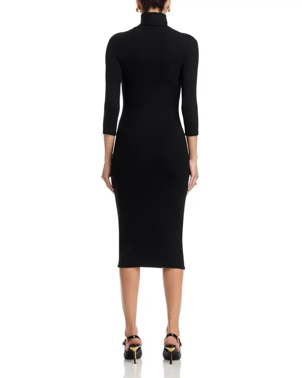 L'AGENCE Voletta Three Quarter Sleeve Turtleneck Dress