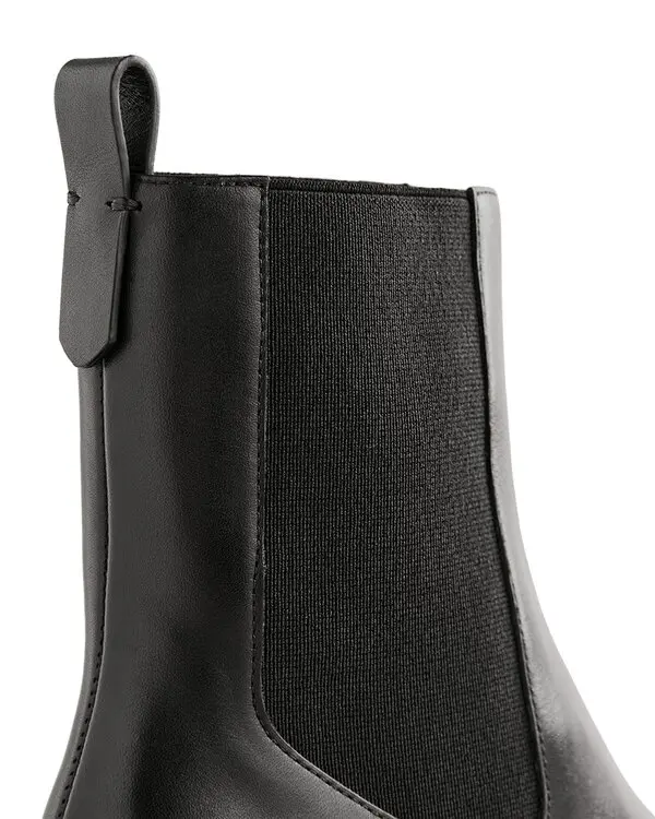 REFORMATION Roberta Ankle Boots - Black Leather