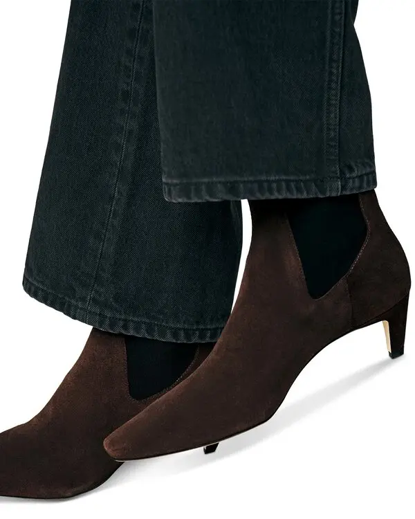 REFORMATION Roberta Ankle Boots - Boss Suede