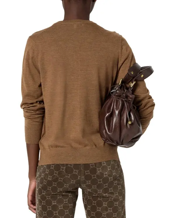 Gerard Darel Estelle Wool Cardigan - Camel