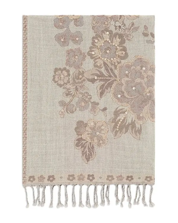 Gerard Darel Rosetta Wool Scarf - Sand