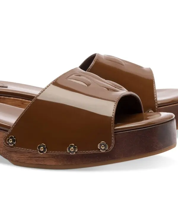 Larroude Zuzi Mule Sandals - Burnt Umber