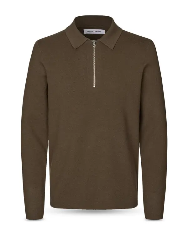 SAMSØE SAMSØE Guna Half Zip Sweater - Coffee