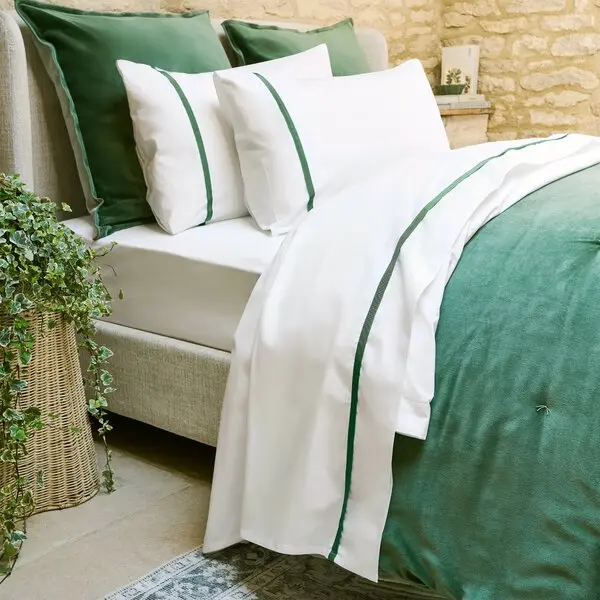 CHRISTY Beaumont Sheet Set, Queen - Green
