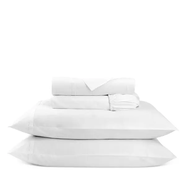 CHRISTY Beaumont Sheet Set, Queen - White