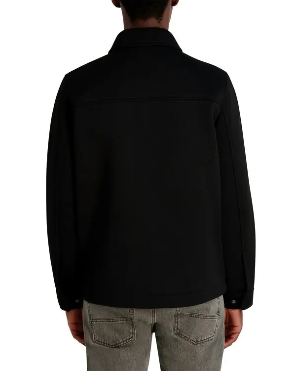 Karl Lagerfeld Paris Twill Collared Shirt Jacket