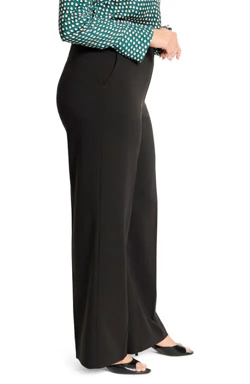 NIC+ZOE Lenox Stretch Suit Pants - Black Onyx