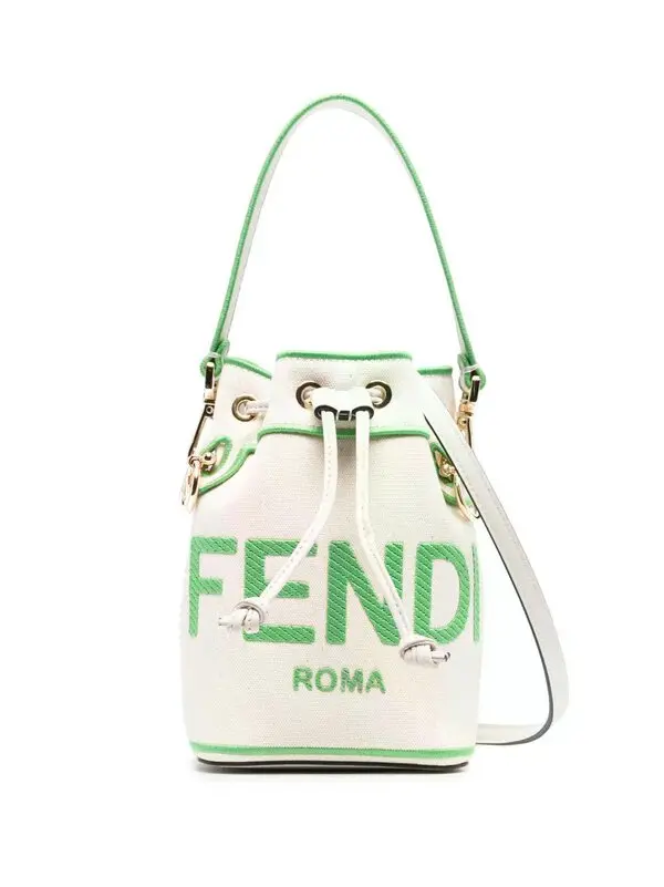 Fendi Mon Tresor Canvas Bucket Bag