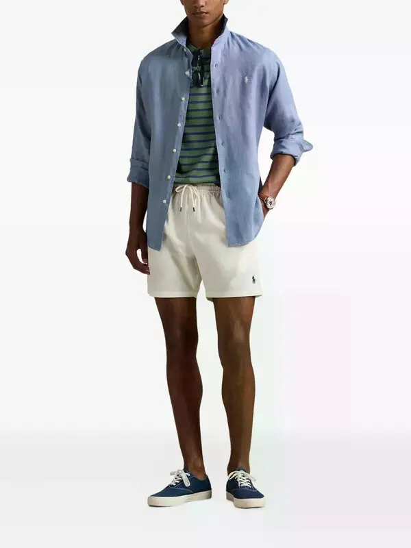 Polo Ralph Lauren Traveler Drawstring-waist Swim Shorts - Neutrals