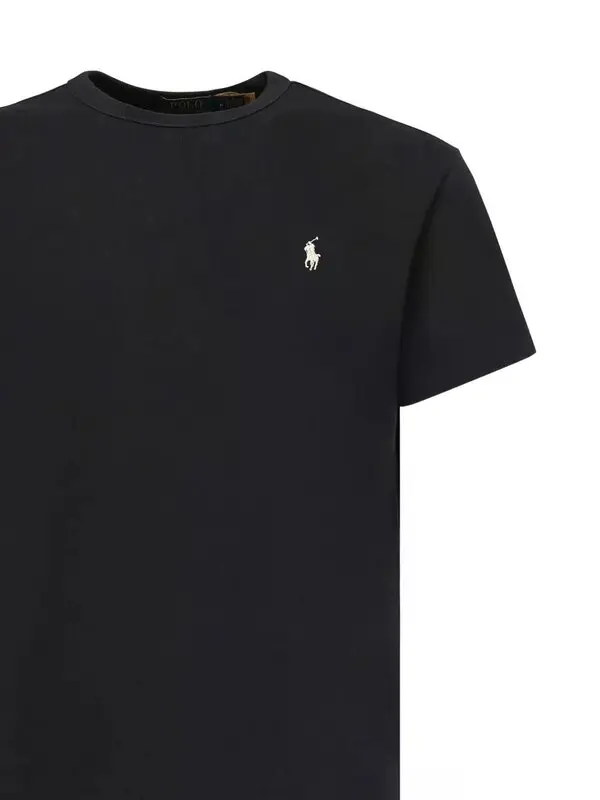 Polo Ralph Lauren Logo-embroidered T-sshirt - Black