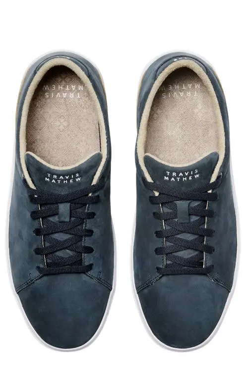 Travis Mathew The Modern Cup Leather Sneakers - Total Eclipse