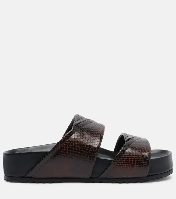 Dries Van Noten Leather Platform Sandals