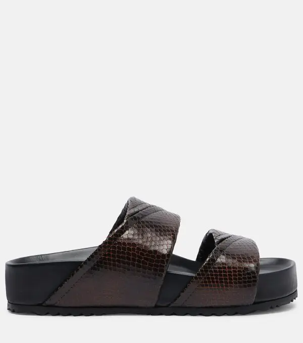 Dries Van Noten Leather Platform Sandals
